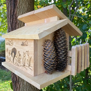 Squirrel House With Predator Guard - Etsy