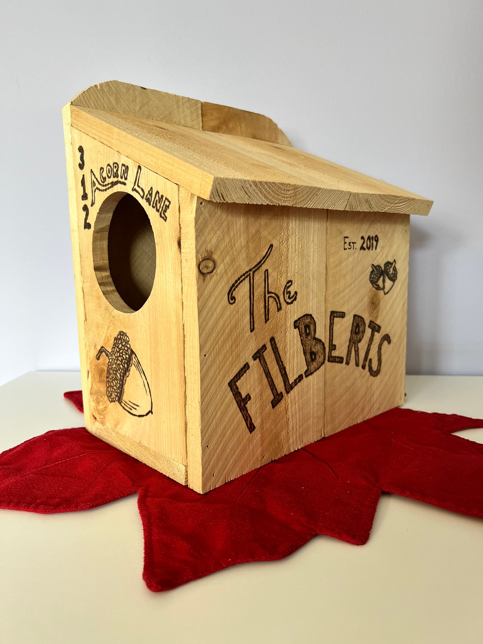 Squirrel House Nesting Box Etsy