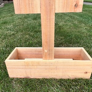 Handmade Cedar Garden Cemetery Box With Cross - Etsy