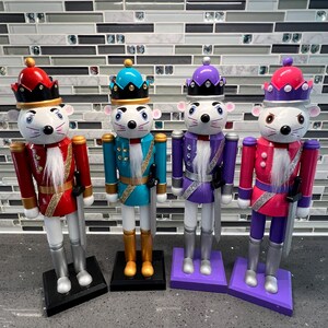 Hand Painted Nutcracker mouse King - Etsy