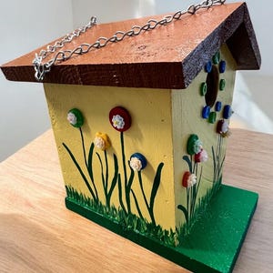 Handmade Custom Painted Cedar Birdhouse - Etsy