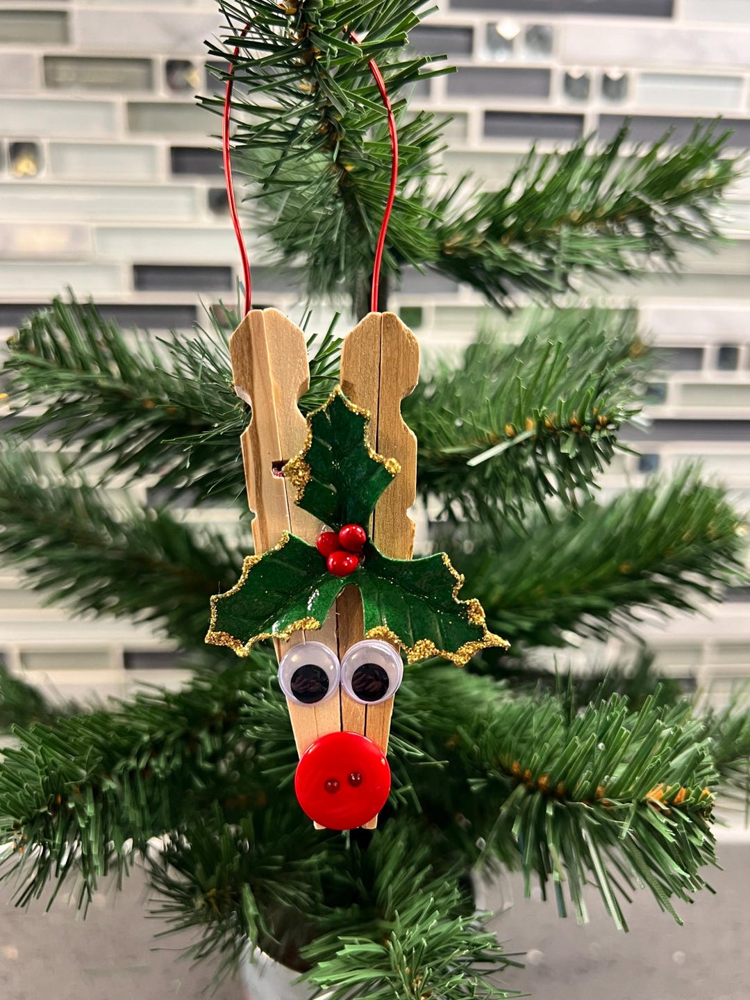 Handmade Reindeer Christmas Ornaments - Etsy