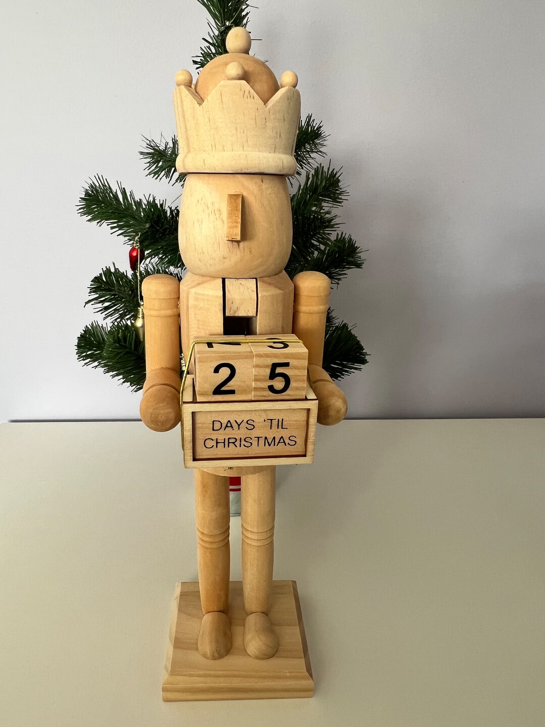 Custom Color Nutcracker With Countdown to Christmas Blocks - Etsy