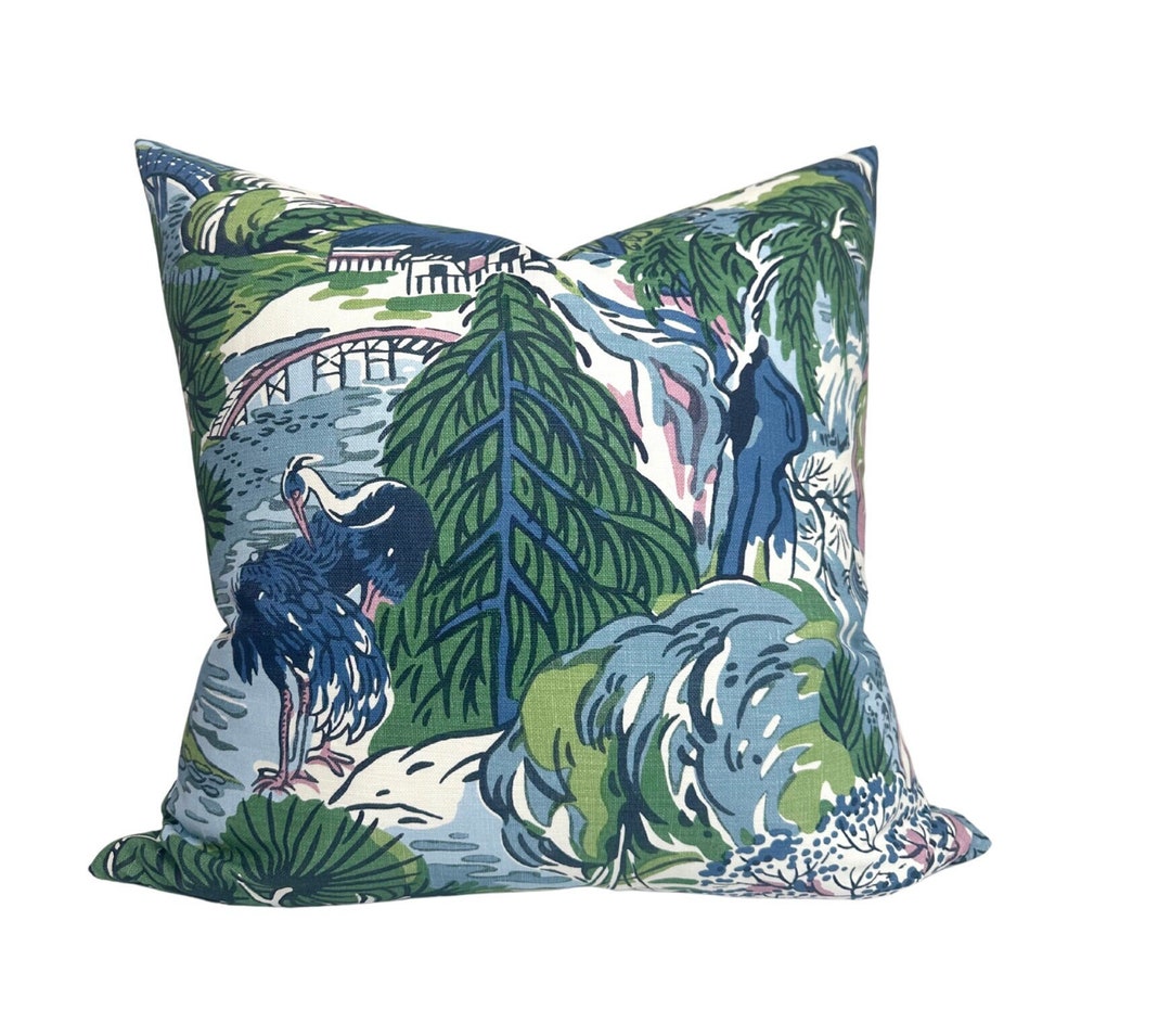 Pagoda Tree Pillow Cover in Lavender + Blue, Designer Pillow Covers ...