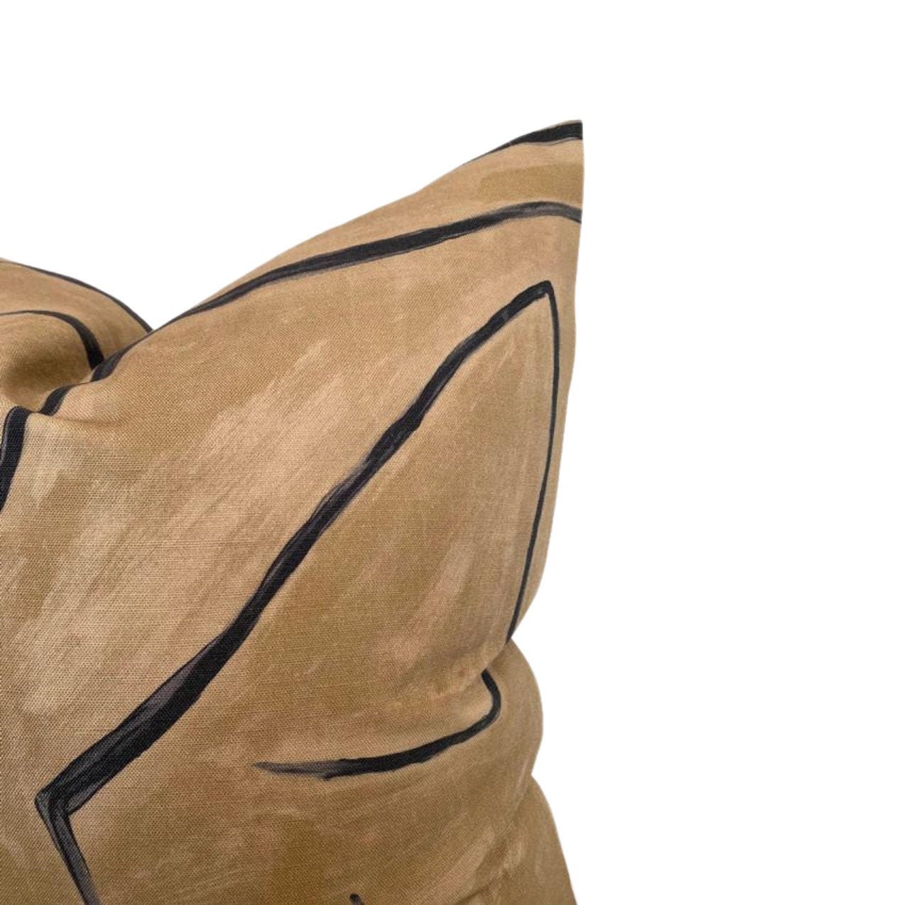 Graffito Pillow Cover in Java, Designer Decorative Pillows, Kelly ...