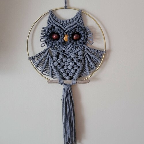 Macrame Wall Hanging Pattern Macrame Owl Tutorial Macrame - Etsy Canada
