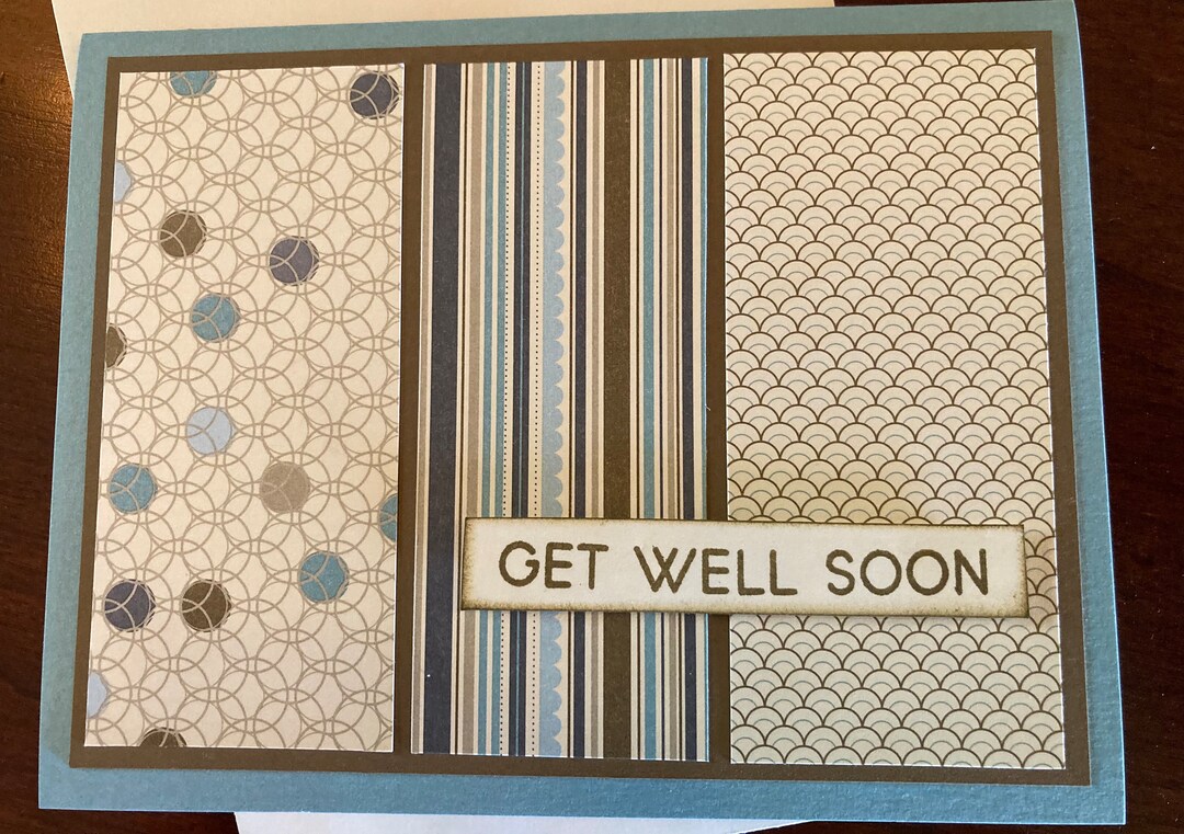 Get Well Soon, Handmade Card - Etsy