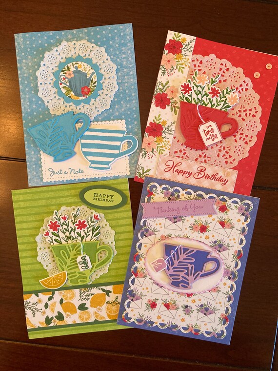 Tea Lovers Delight 4 Card Set Variety Pack - Etsy