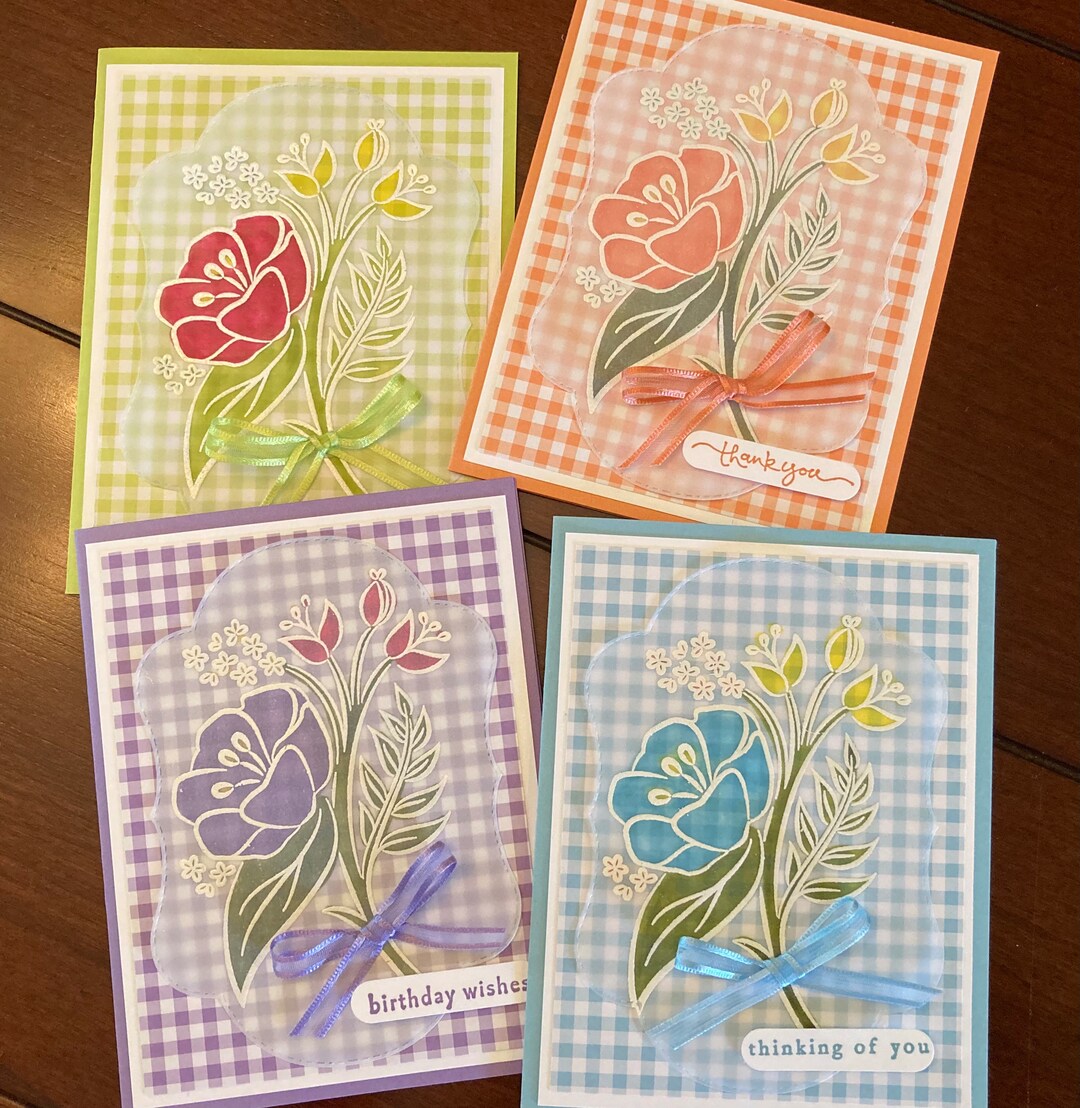 4 Card Set You Customize Sentiment: Happy Easter Birthday - Etsy