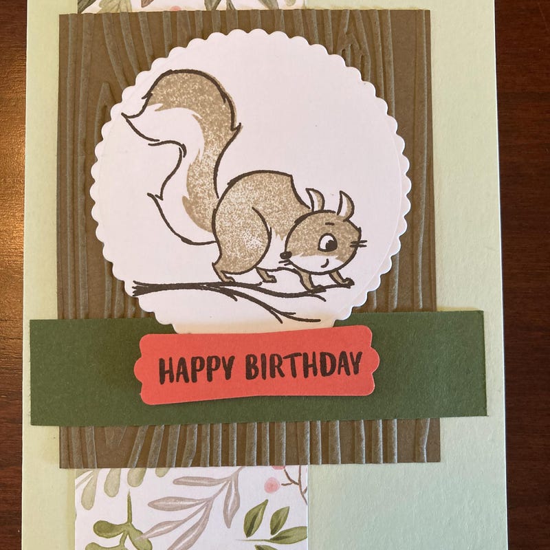 Squirrel Happy Birthday - Etsy