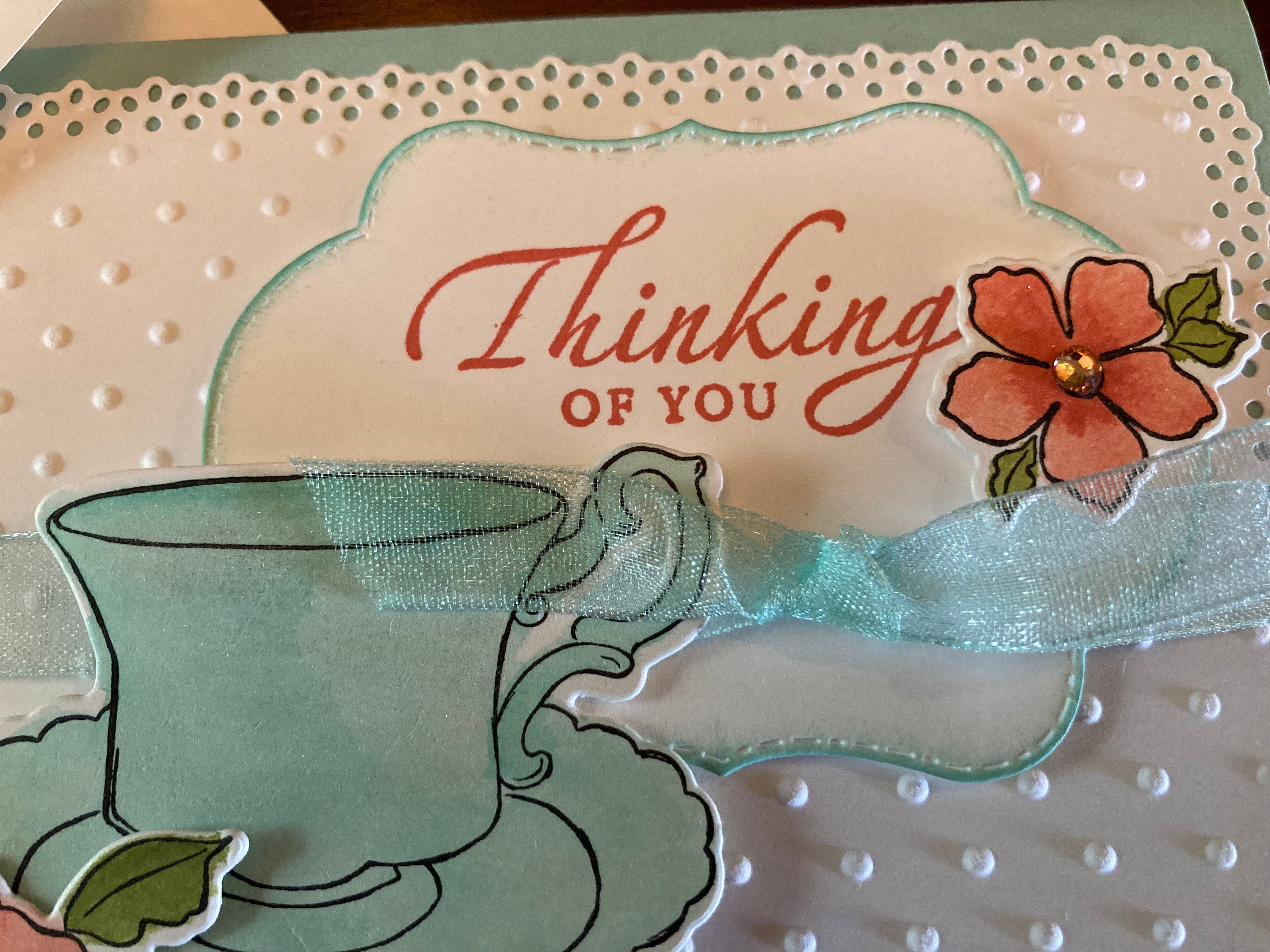 Tea Together, Thinking of You, Teacup and Roses, Stampin’ up Handmade ...