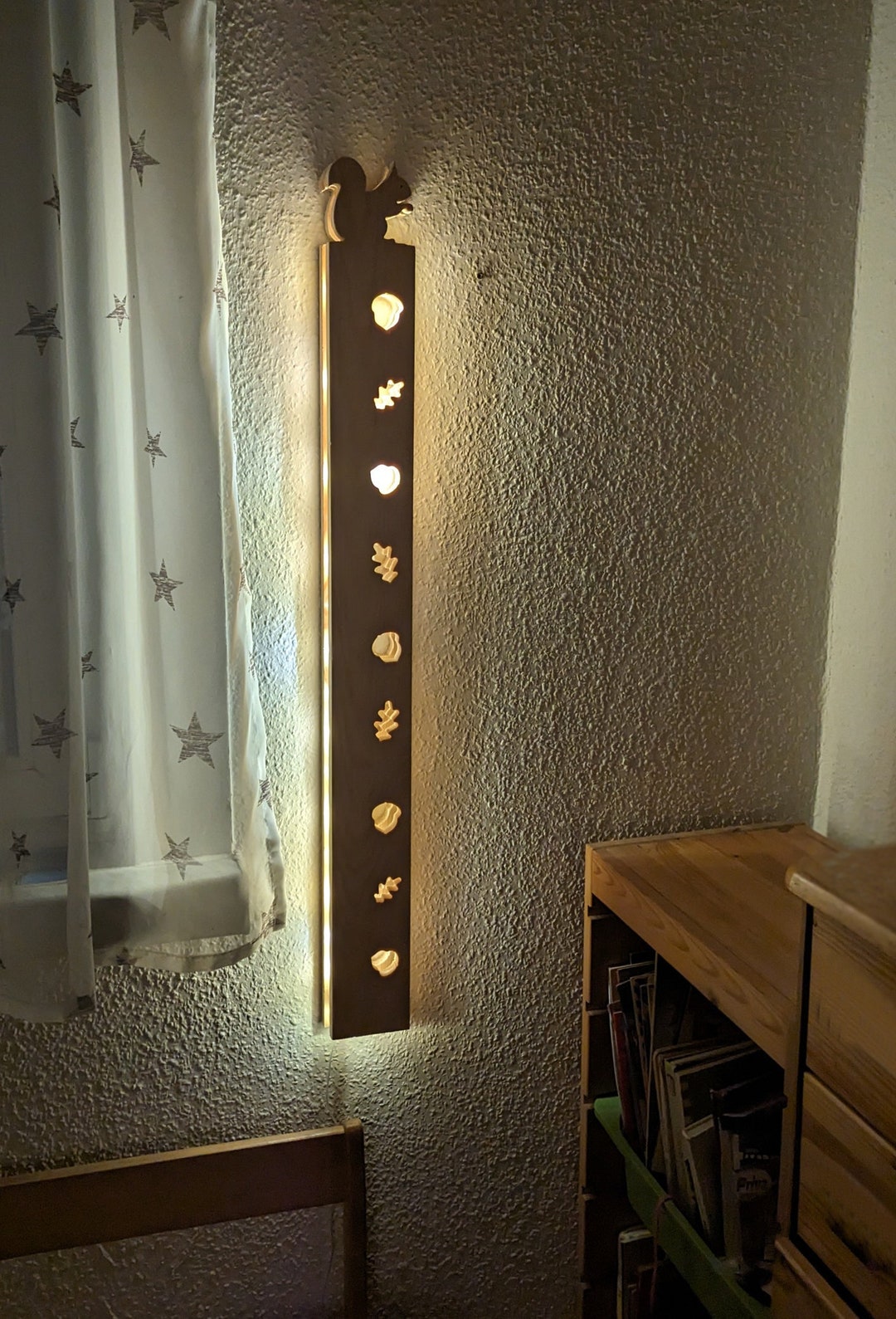 Children's Room Lamp WOOD, Wall Light Wall Lamp Light Night Light ...