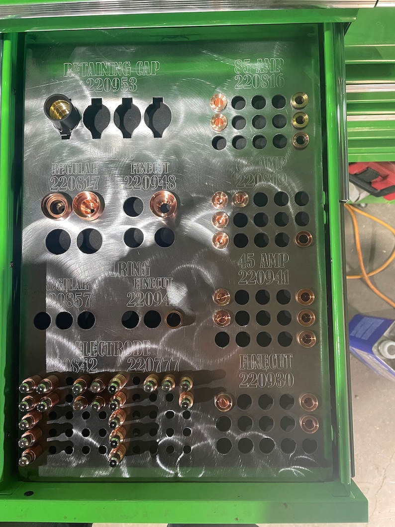 Hypertherm Plasma Consumables Tray .DXF - Etsy