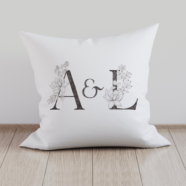 Initial Cushion - Etsy