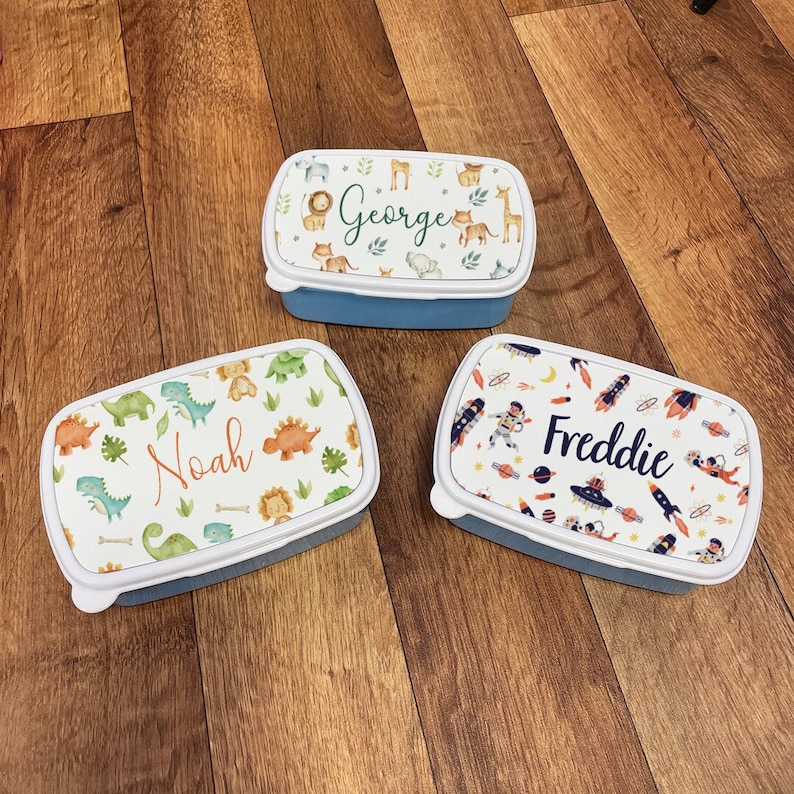 Personalised Snack Box Kids Lunch Bag Boys Lunch Box - Etsy UK