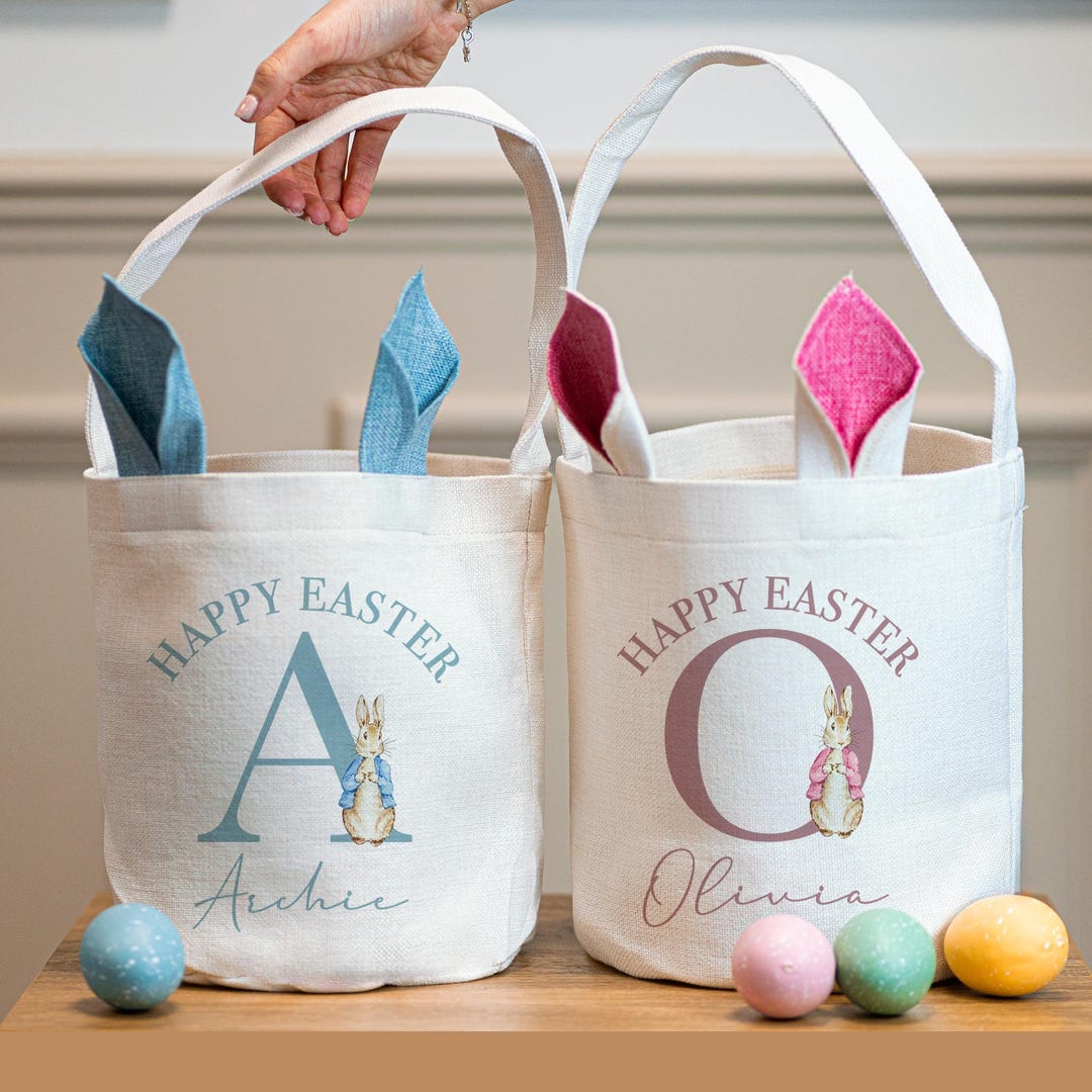 Personalised Easter Basket - Easter Bag - Easter Gifts - Easter Sack ...