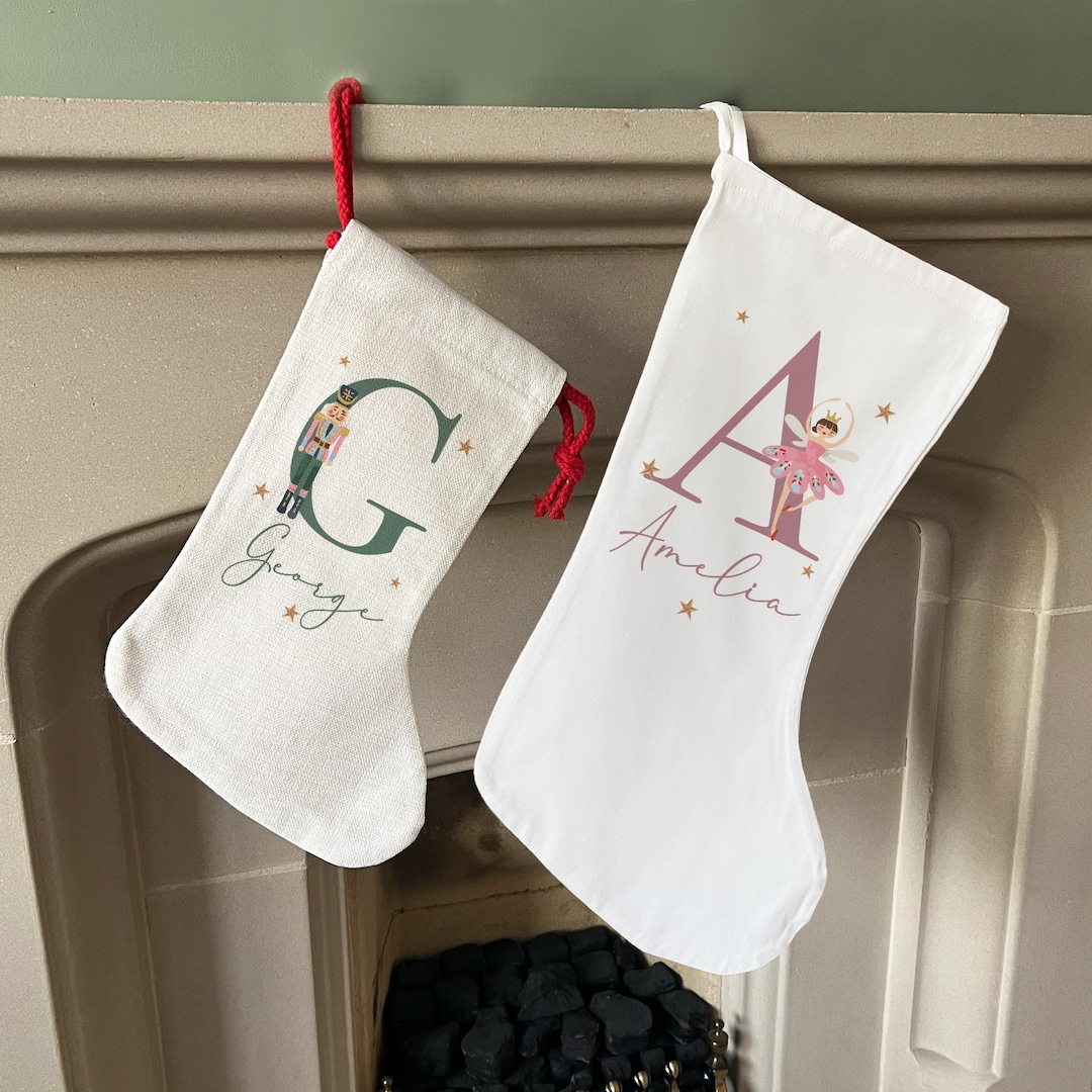 Personalised Christmas Stocking - Christmas Name Stocking ...