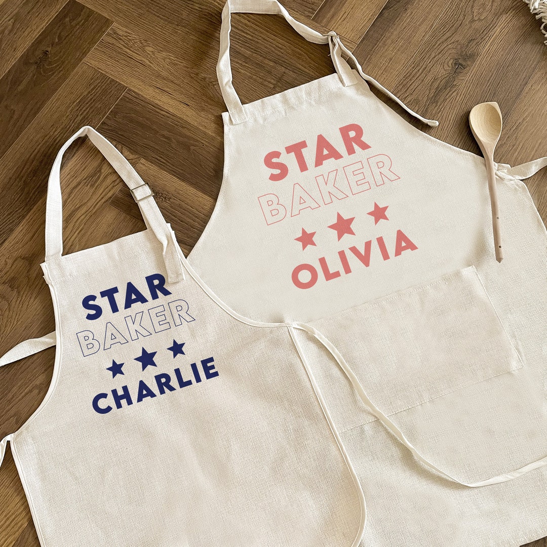 Personalised Star Baker Apron Personalised Children's - Etsy