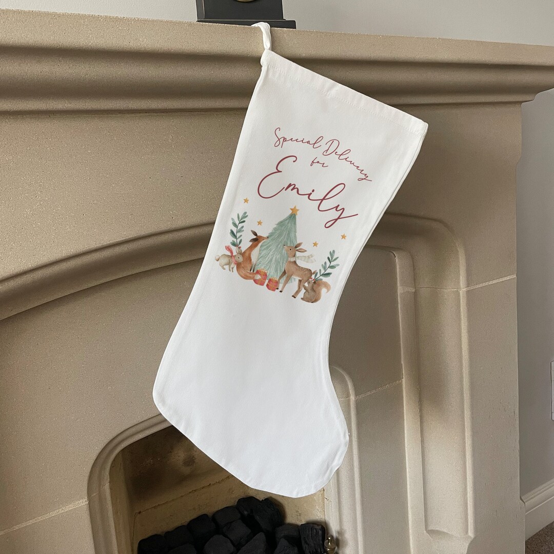 Personalised Christmas Stocking - Christmas Name Stocking ...