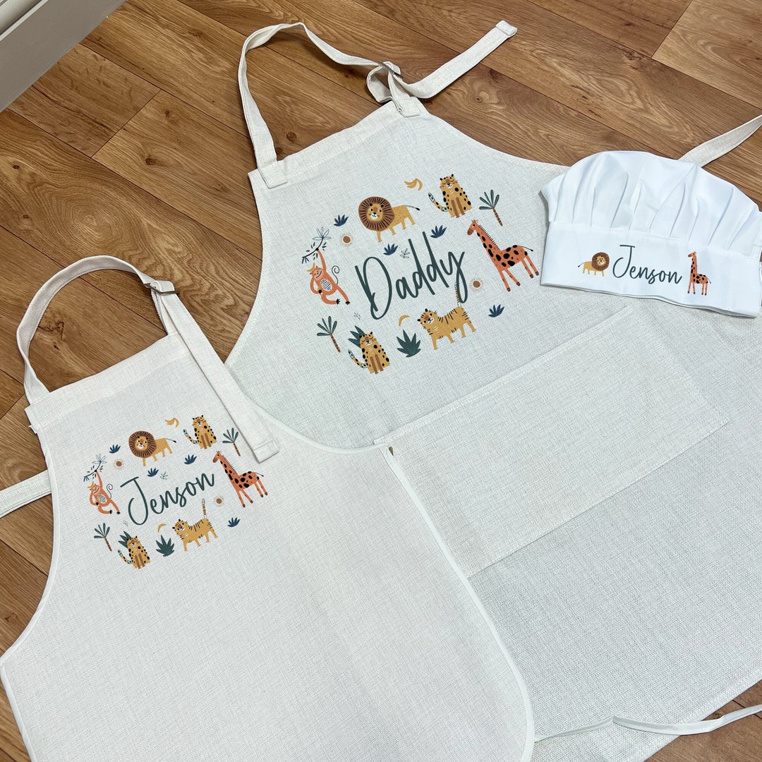 Personalised Jungle Apron - Personalised Children's Apron - Baking ...