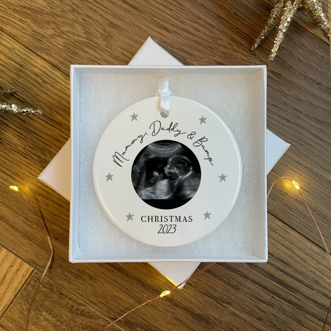 Personalised Bump's First Christmas Bauble - First Christmas Ornament ...