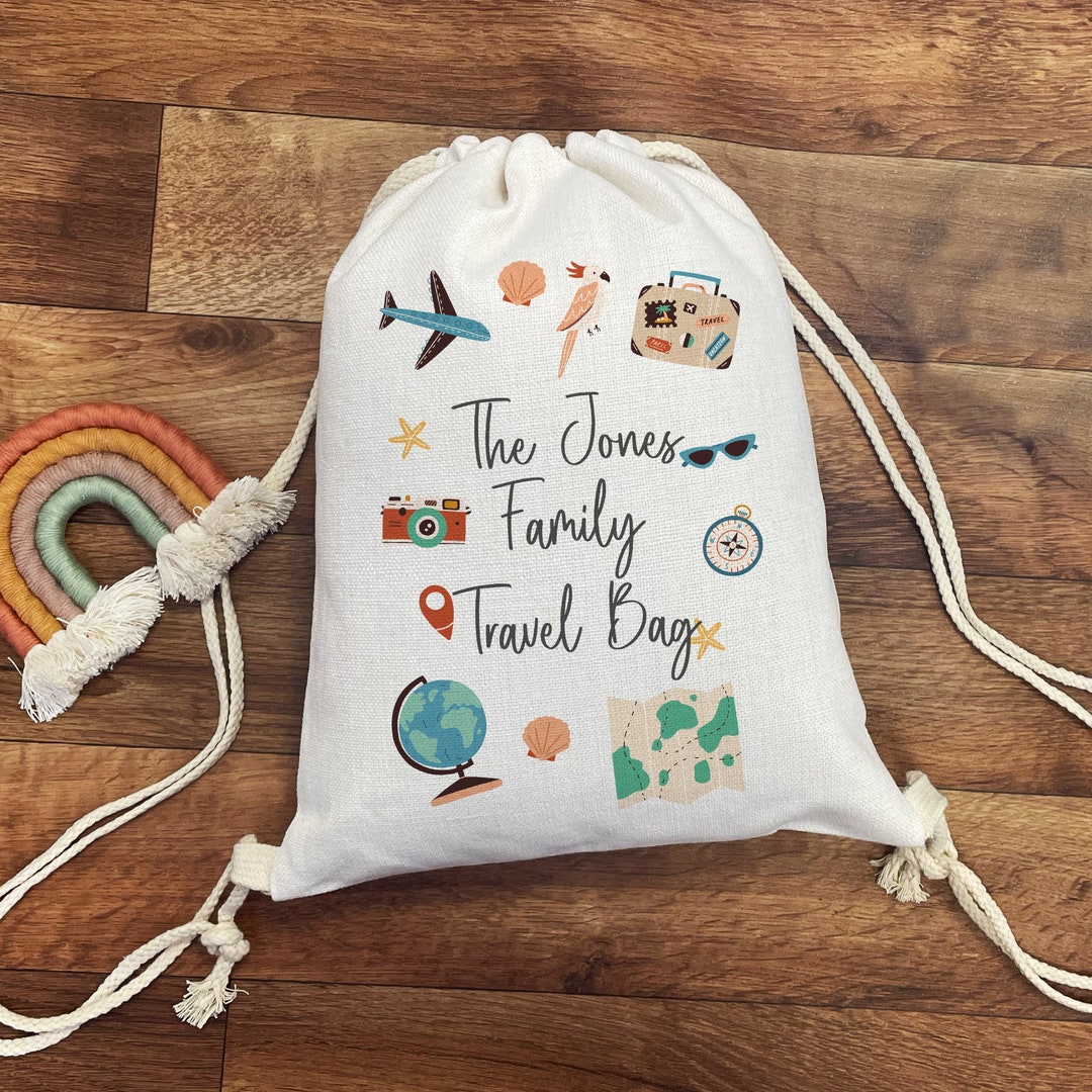 Personalised Family Travel Bag - Family Holiday Bag - Travel Documents ...