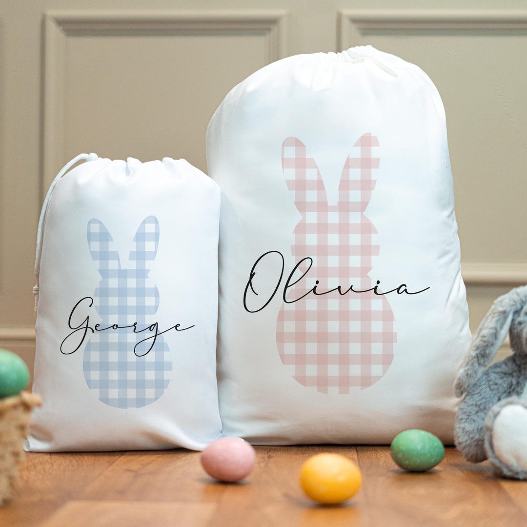 Personalised Easter Bag - Easter Basket - Easter Gifts - Easter Sack - Easter Decorations ...