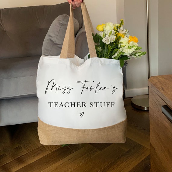Personalised Teacher Bag Personalised Teacher Bag Teacher - Etsy