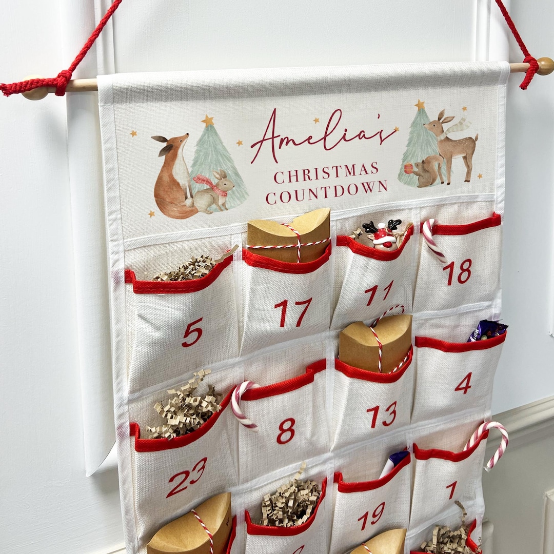 Personalised Christmas Advent Calendar - Christmas Countdown - Family ...