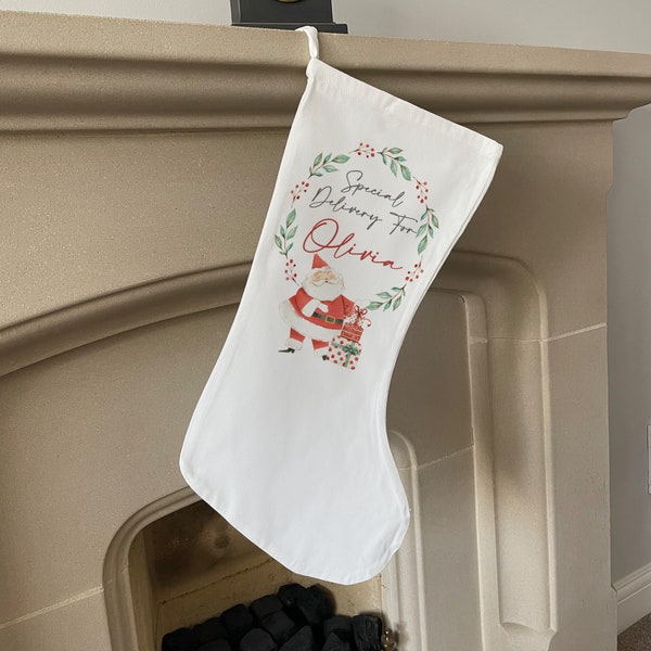 Santa Stocking - Etsy