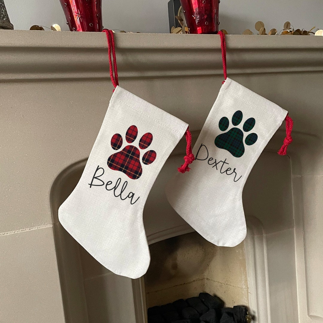 Personalised Christmas Dog Stocking - Personalised Dog Stockings - Dog ...