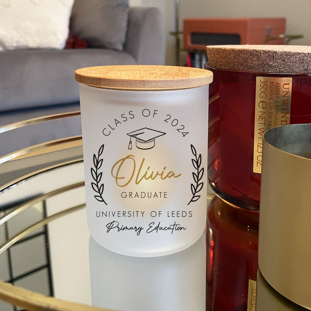 Personalised Graduation Candle Jar Graduation Gifts - Graduation ...