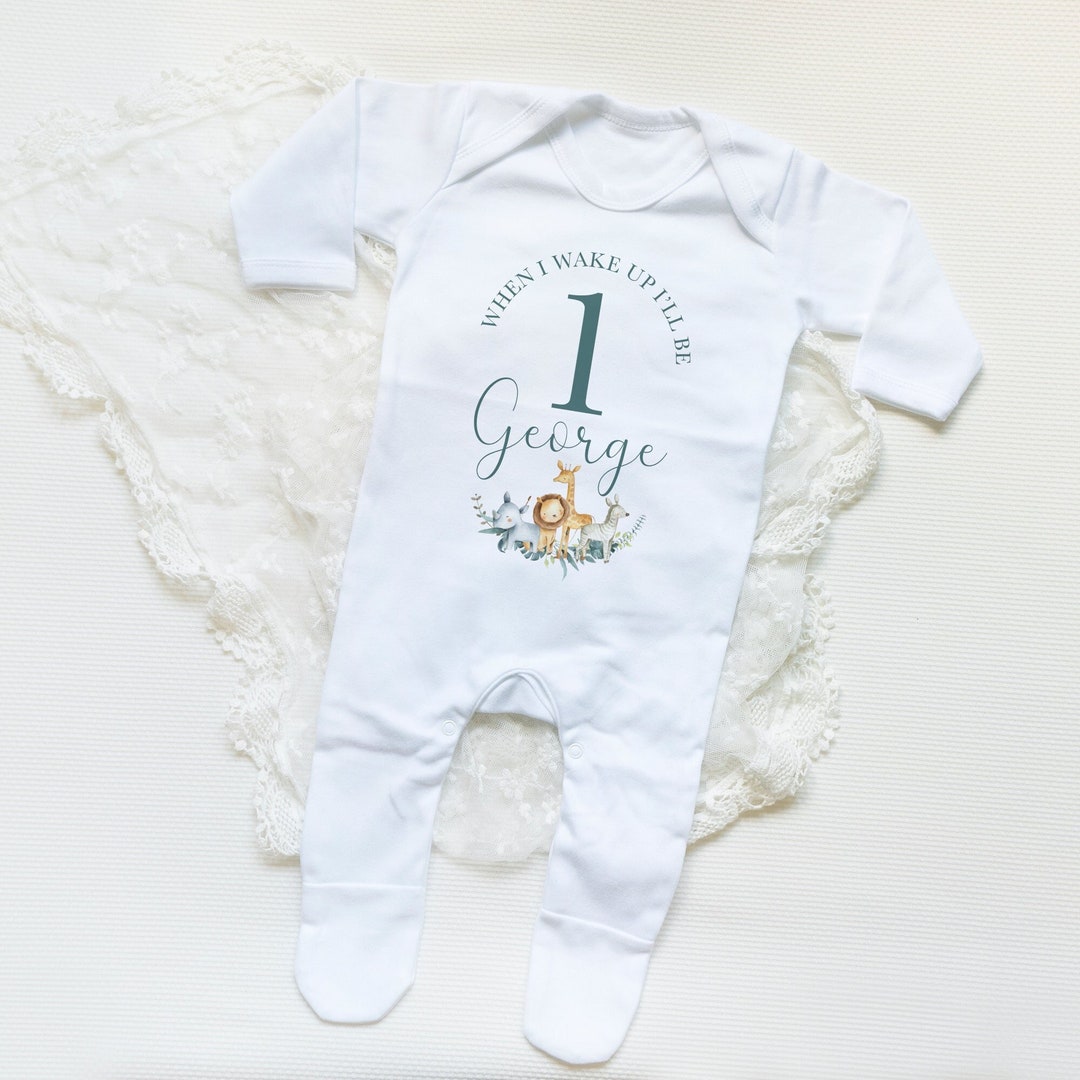 Personalised When I Wake up I Will Be 1 Pyjamas First - Etsy UK