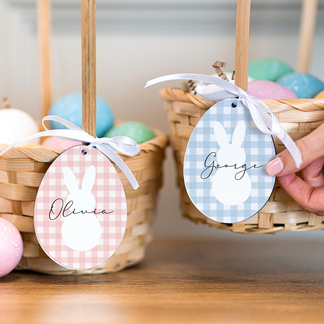 Personalised Easter Basket Tag - Easter Basket Gift Tags - Easter Sack ...