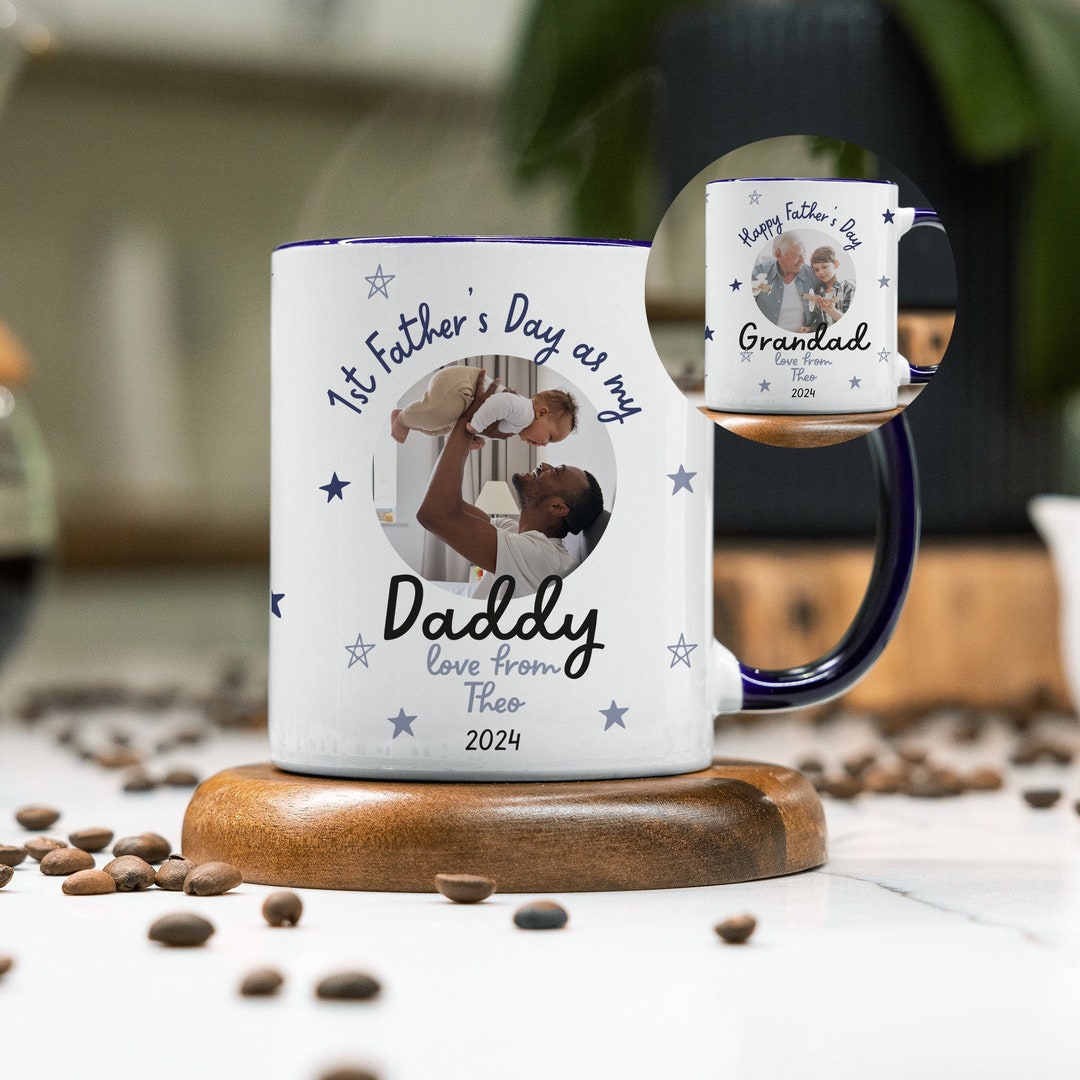 Personalised First Father's Day Mug - Grandad Gift - Best Dad Mug ...