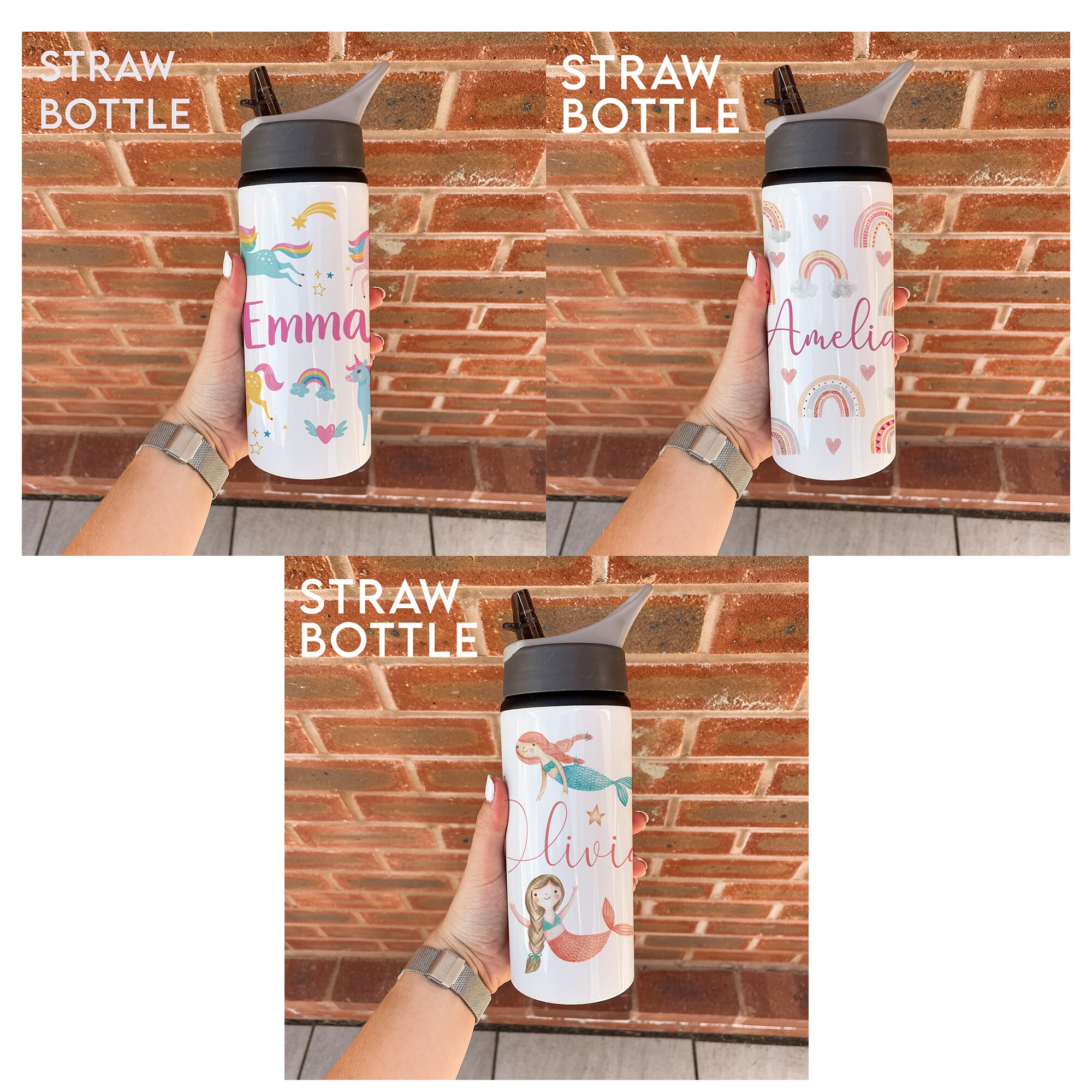 Personalised Lunch Box & Water Bottle Set Kids Lunch Bag - Etsy