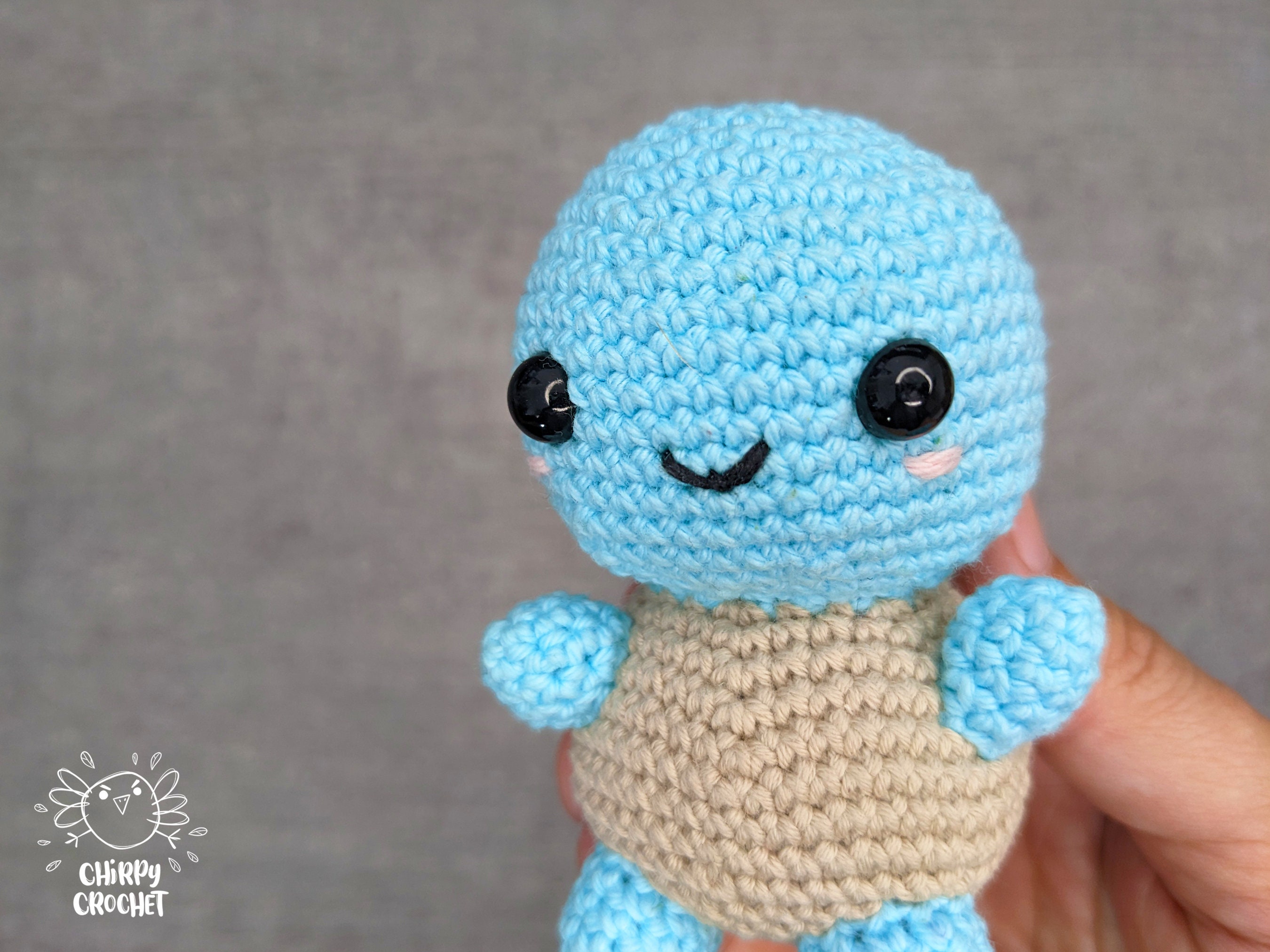 CROCHET PATTERN - Squirtle - Amigurumi Beginner Friendly Pattern ...