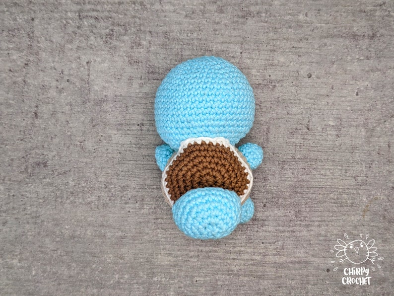 CROCHET PATTERN - Squirtle - Amigurumi Beginner Friendly Pattern ...
