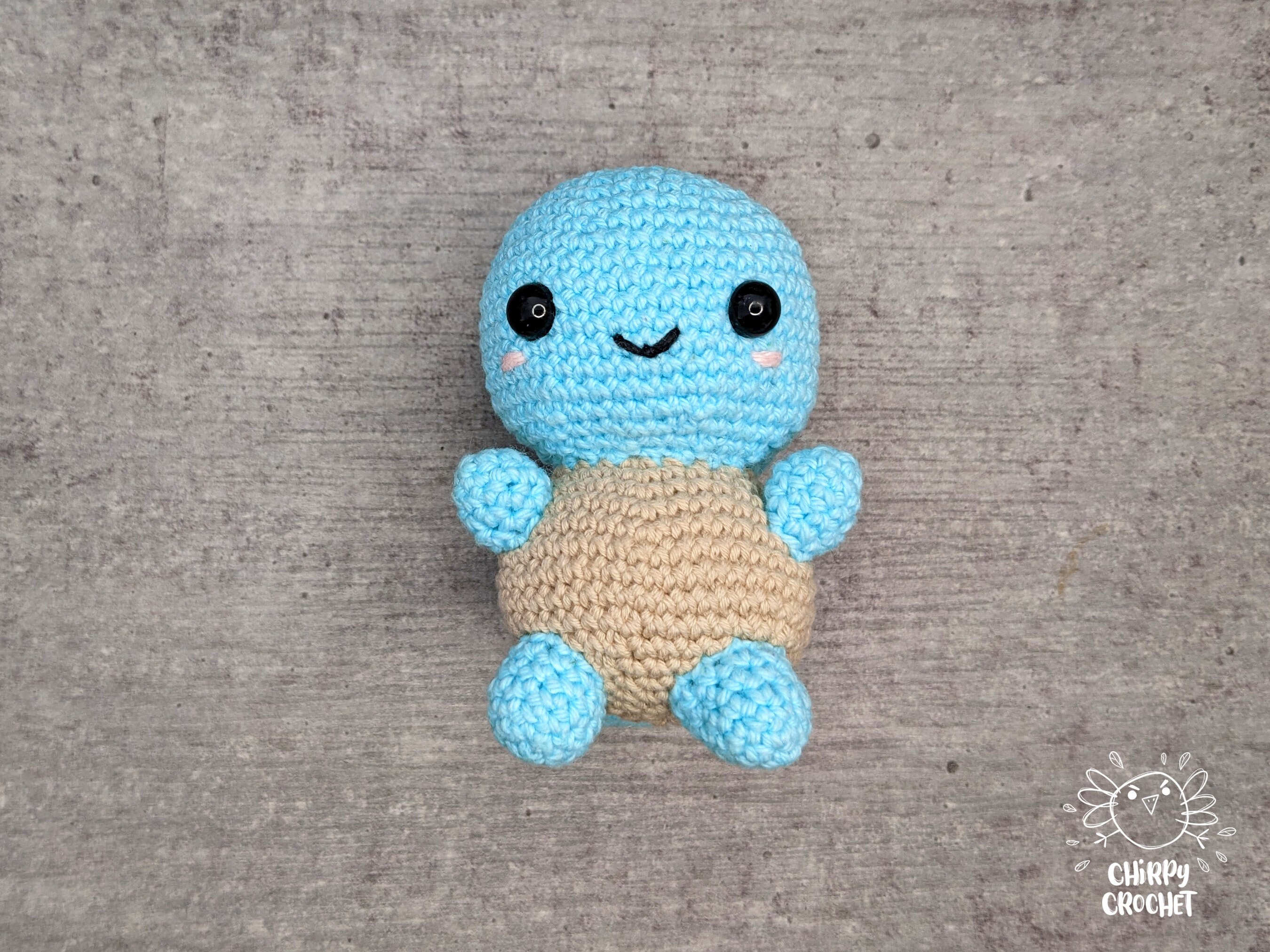 CROCHET PATTERN - Squirtle - Amigurumi Beginner Friendly Pattern ...