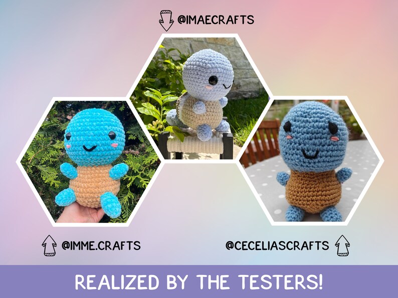 CROCHET PATTERN Squirtle Amigurumi Beginner Friendly - Etsy