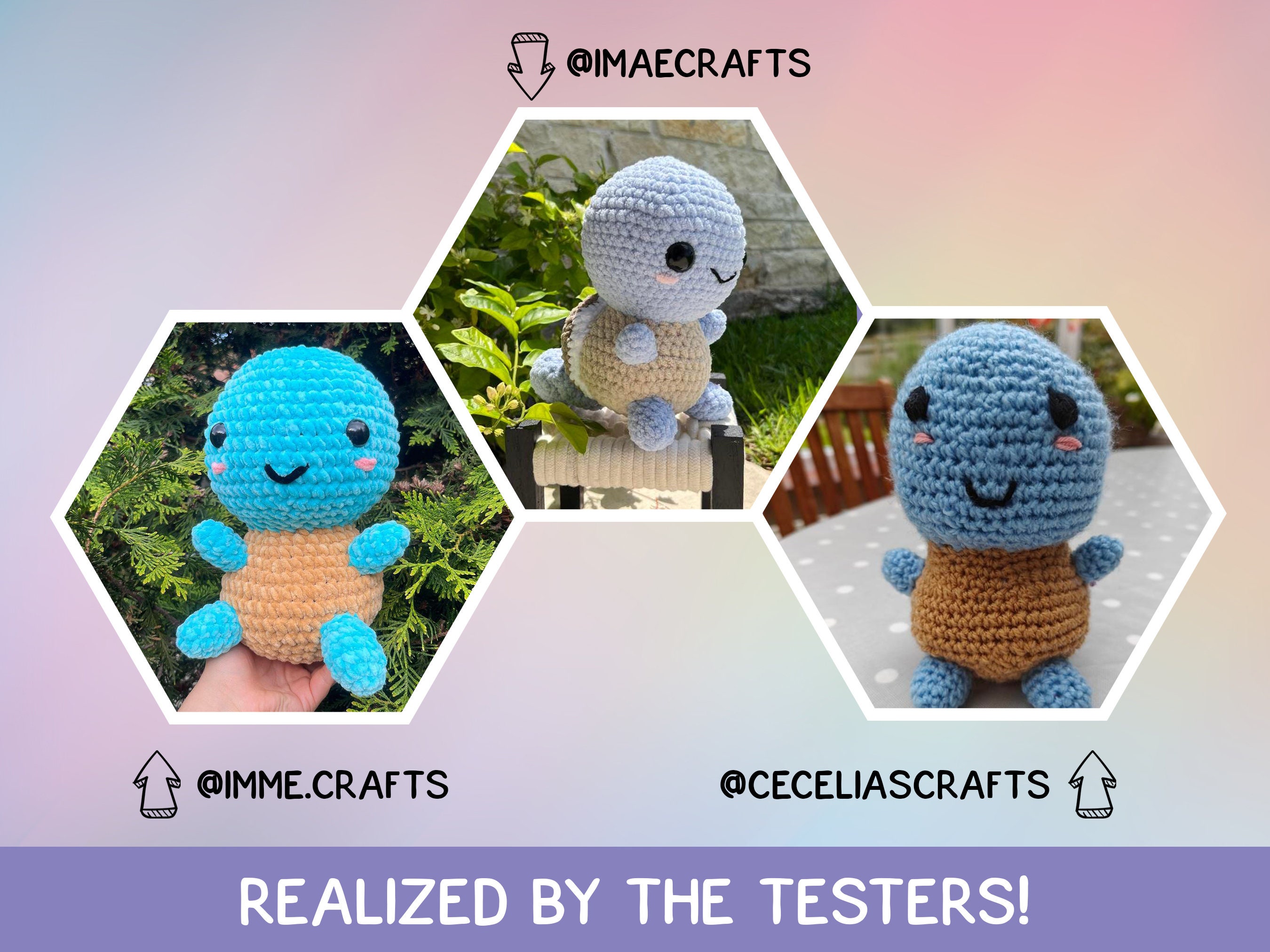 CROCHET PATTERN Squirtle Amigurumi Beginner Friendly - Etsy