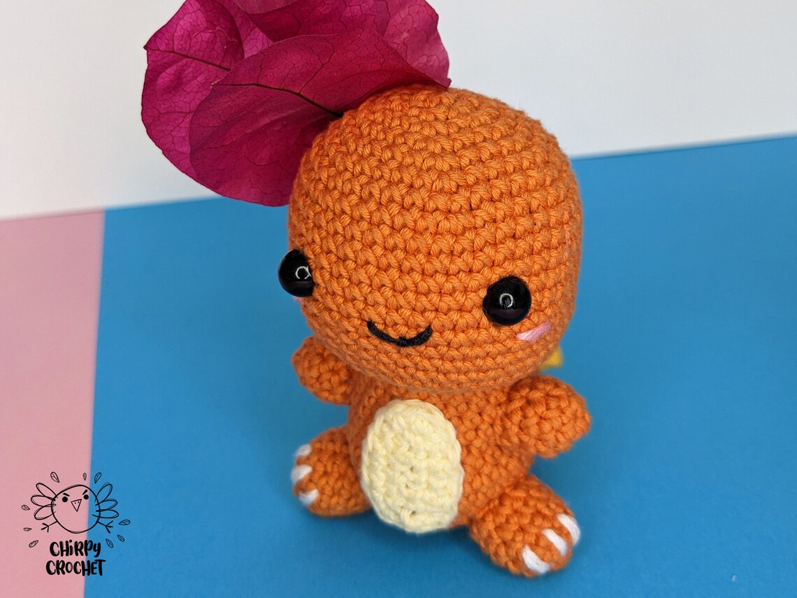 CROCHET PATTERN Charmander Amigurumi Beginner Friendly Pattern Starter ...