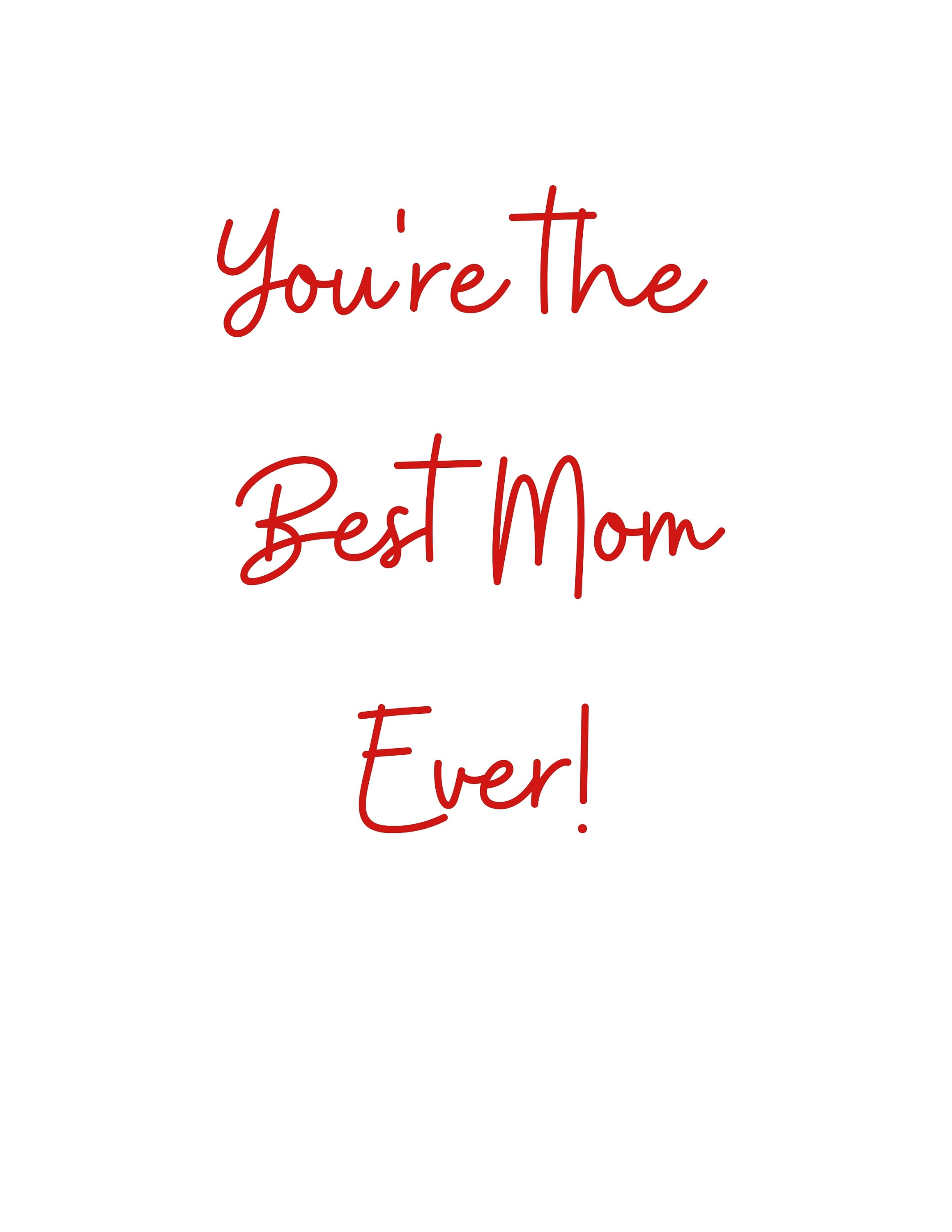 Printable Heartfelt Best Mom Greeting Card - Etsy