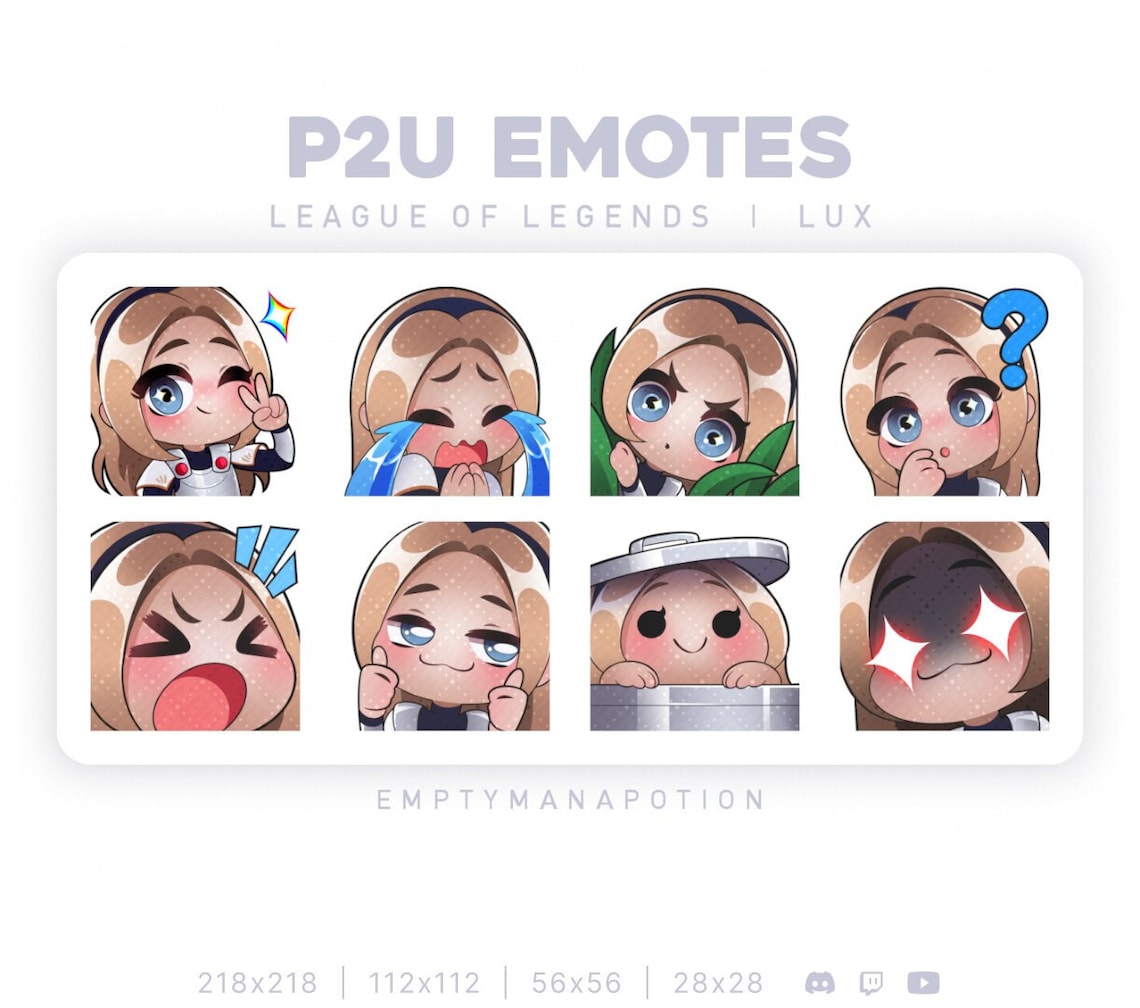 Lux League of Legends Emote Pack (Download Now) - Etsy