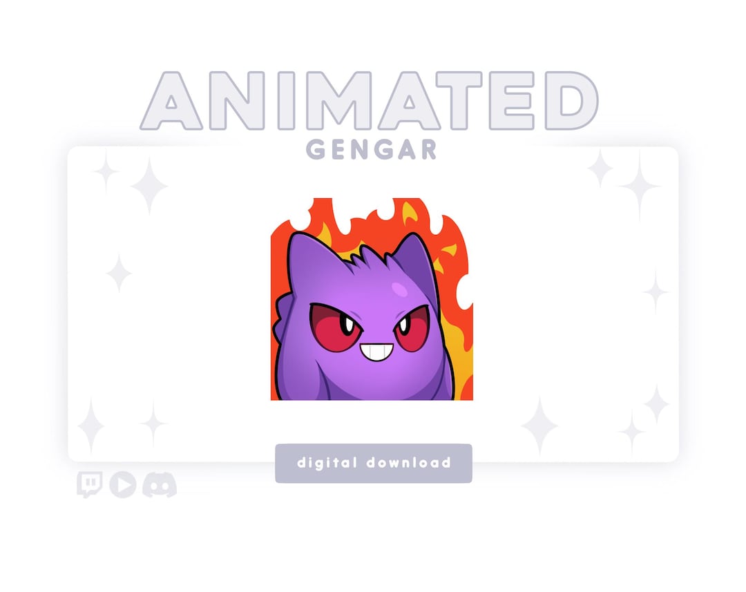 Gengar Animated Emote - Etsy