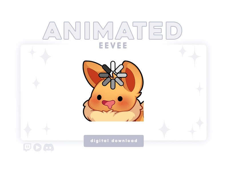 Eevee Loading Animated Emote - Etsy