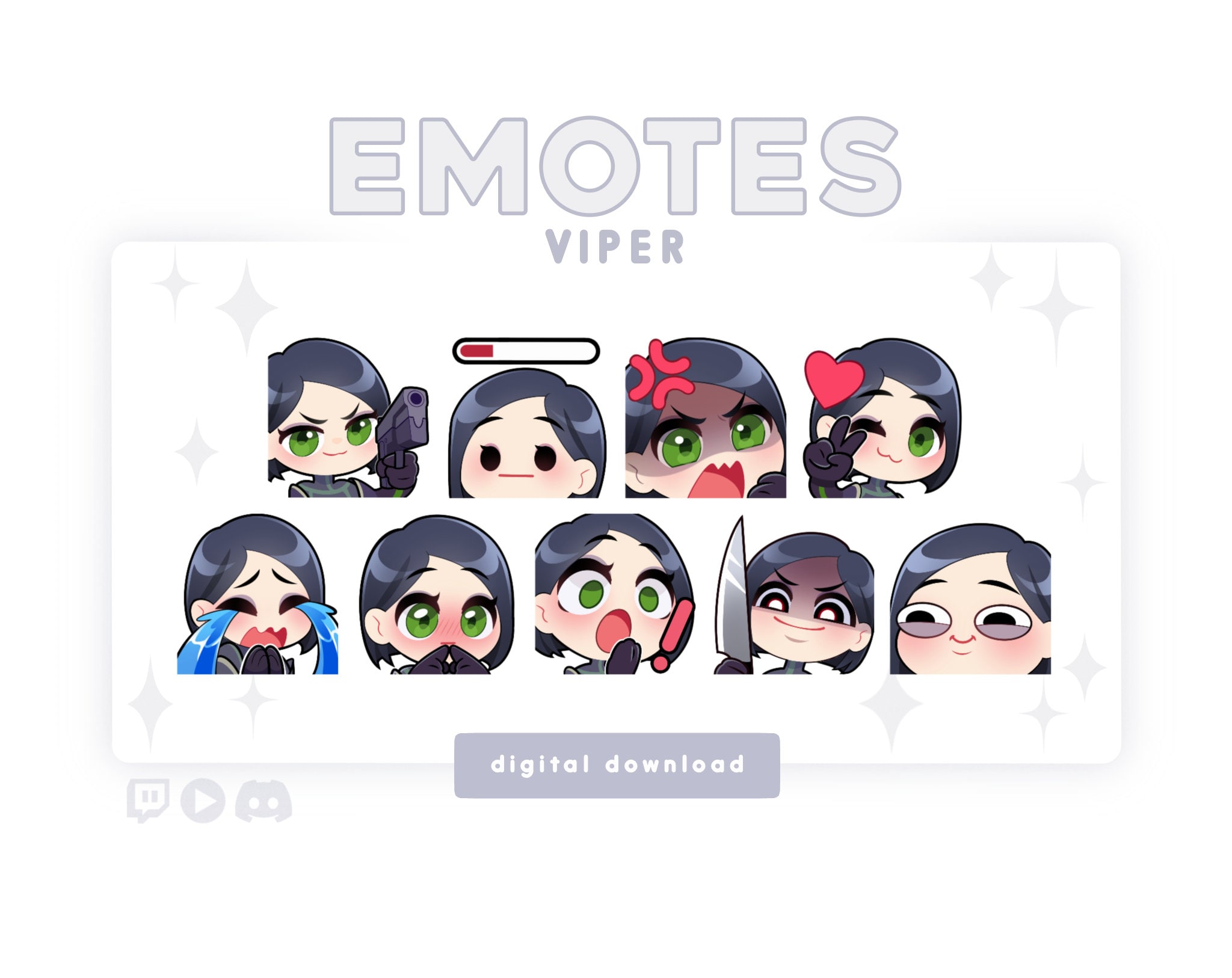 Valorant Viper Emote Pack - Etsy