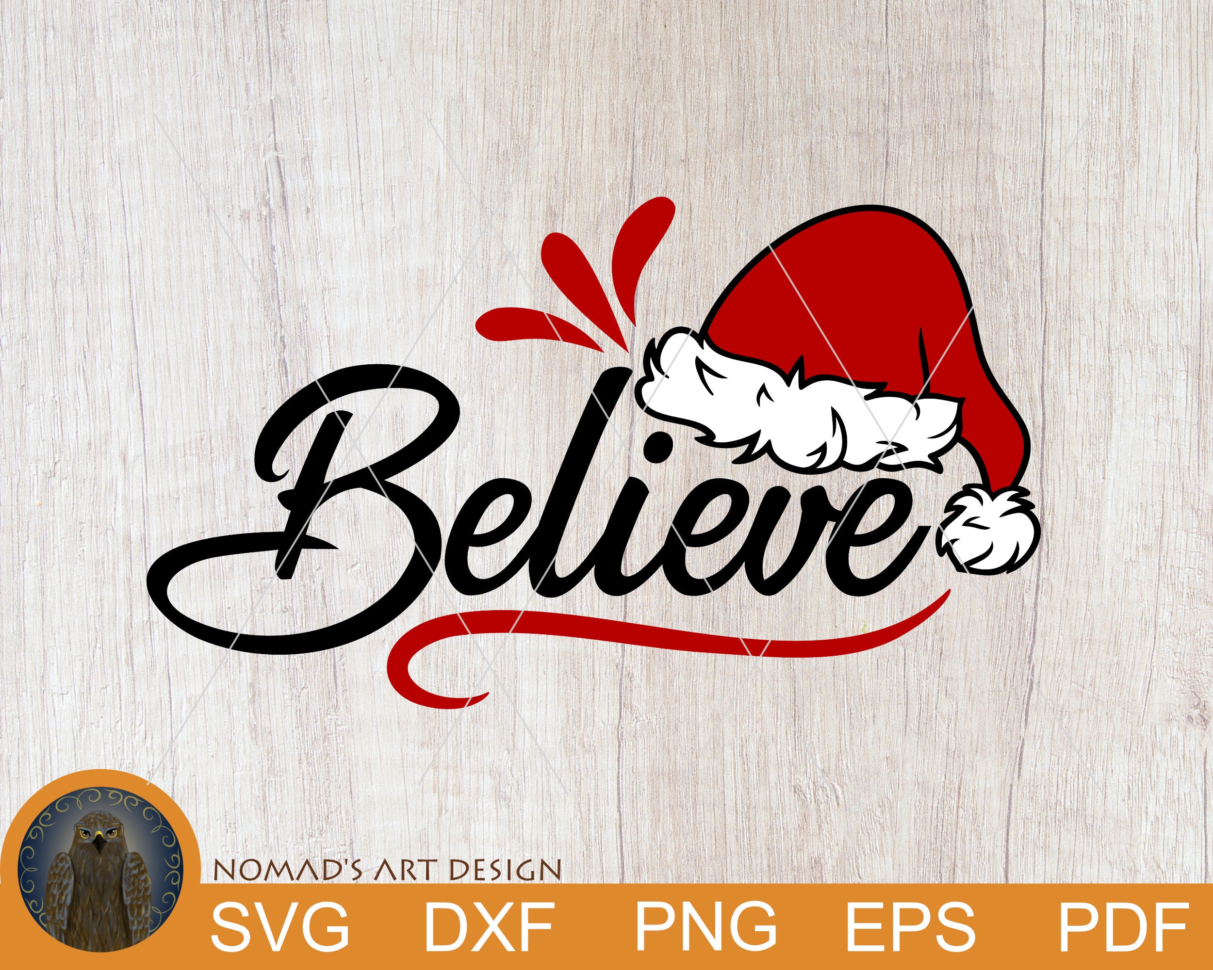 Believe Santa Svg Santa Hat Svg Believe in Santa Svg - Etsy