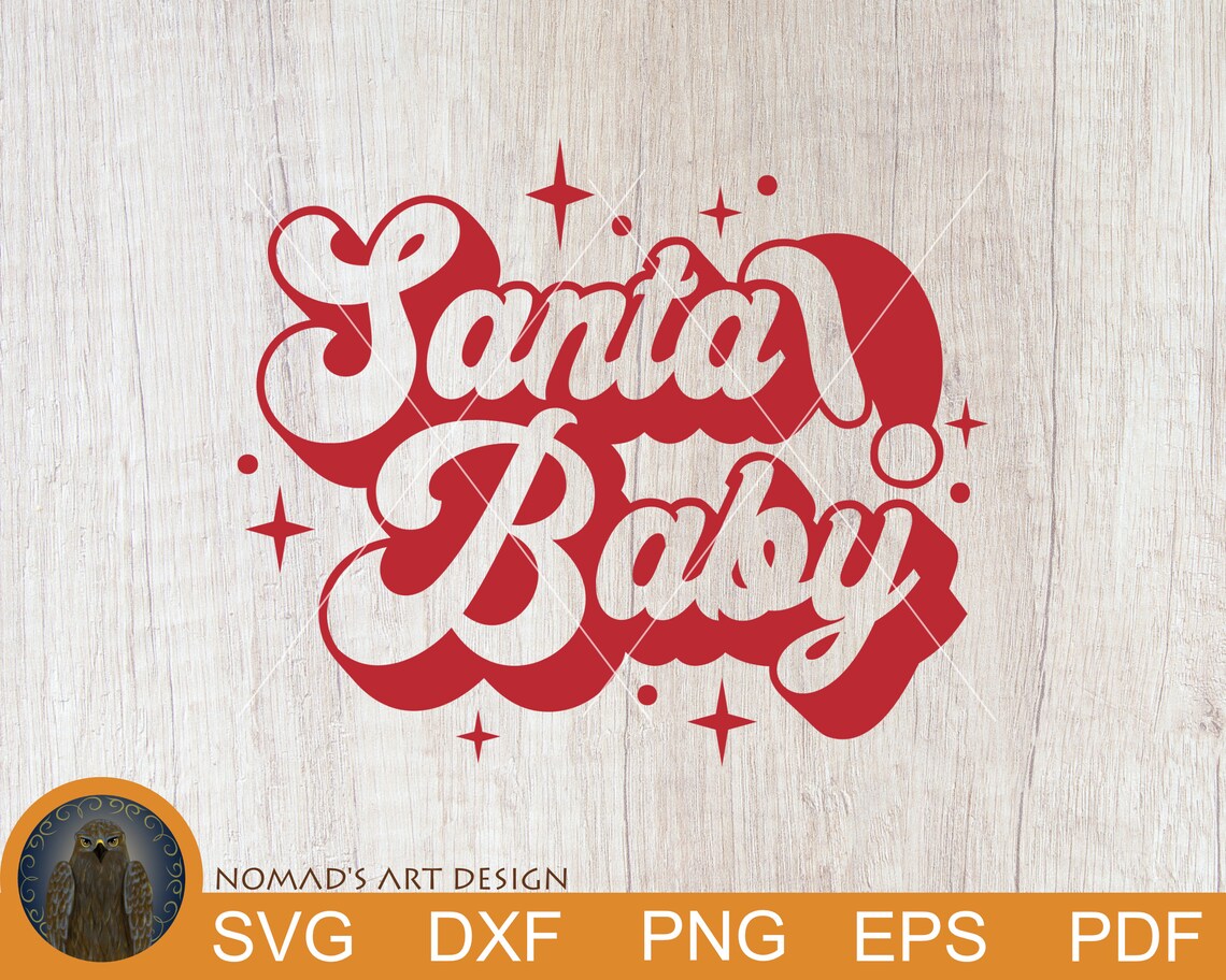 Santa Baby Svg Christmas Baby Svg Kids Christmas Svg | Etsy