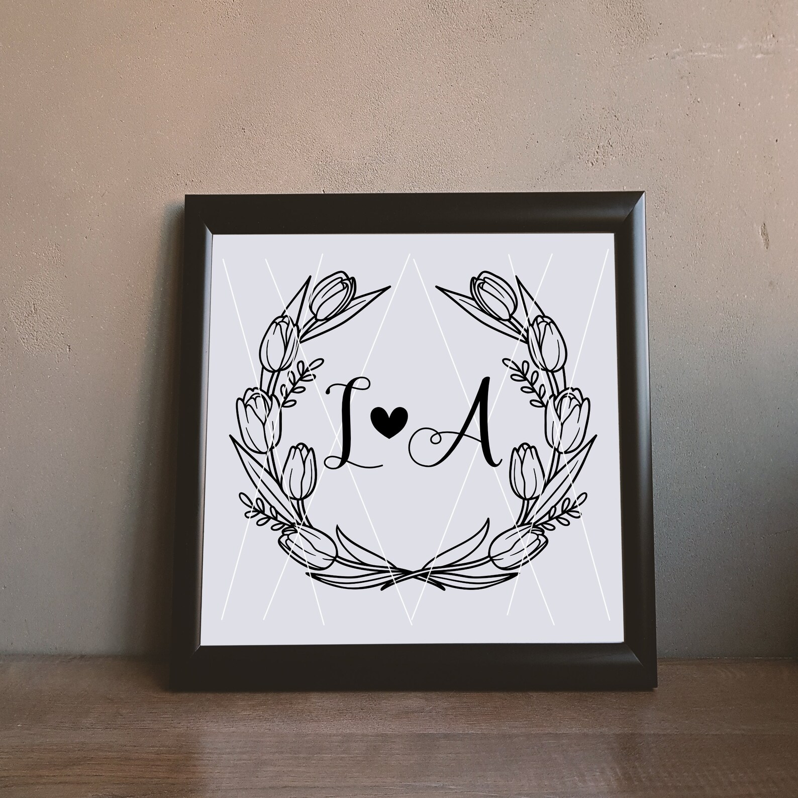 Tulip Wreath Svg Floral Wreath Svg Spring Wreath Svg | Etsy